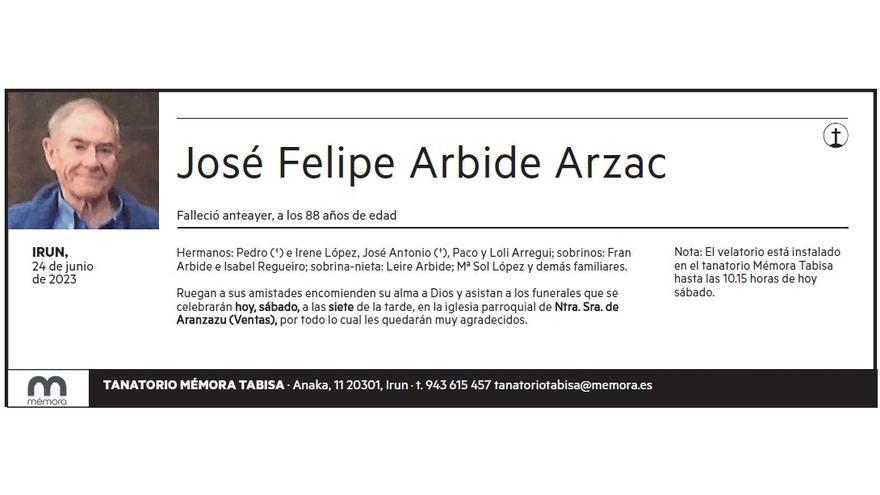 José Felipe Arbide Arzac