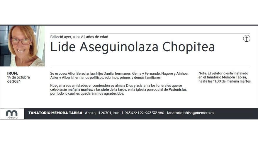LIDE ASEGUINOLAZA CHOPITEA