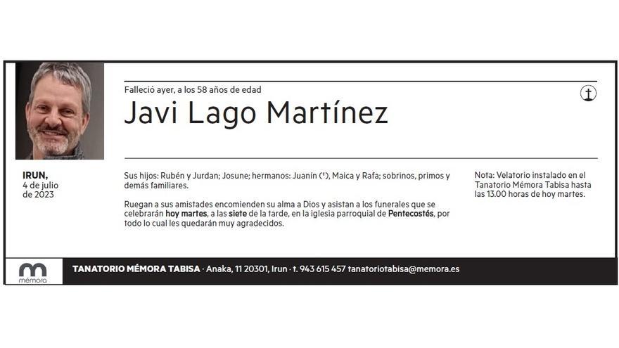 JAVI LAGO MARTINEZ