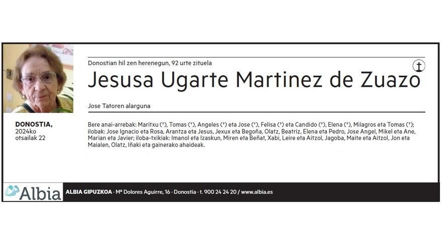 Jesusa Ugarte Martinez de Zuazo
