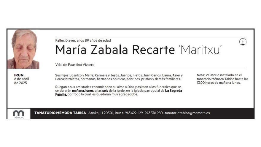 María Zabala Recarte