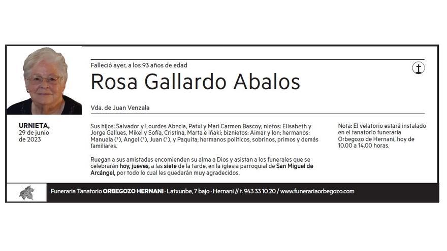 Rosa Gallardo Abalos