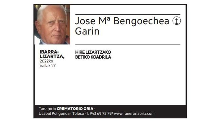 JOSE Mª BENGOECHEA GARIN