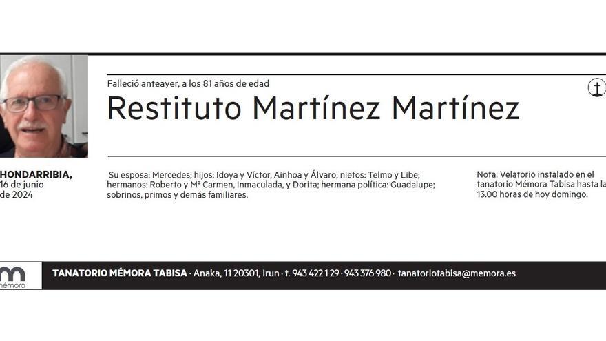 Restituto Martínez Martínez