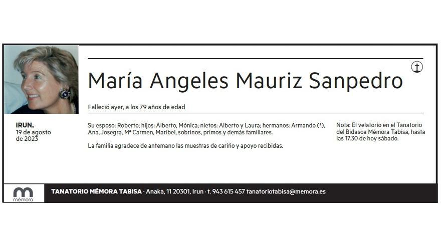 MARIA ANGELES MAURIZ SANPEDRO