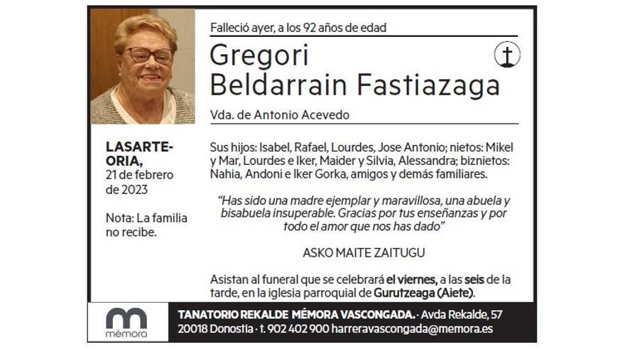 Gregori Beldarrain Fastiazaga