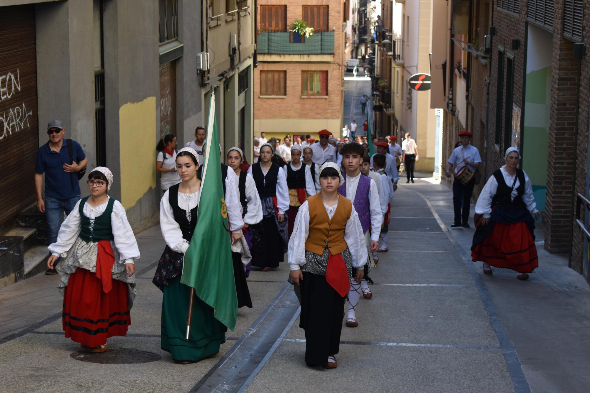 Fotos del Chupinazo de las Fiestas de la Juventud en Estella-Lizarra