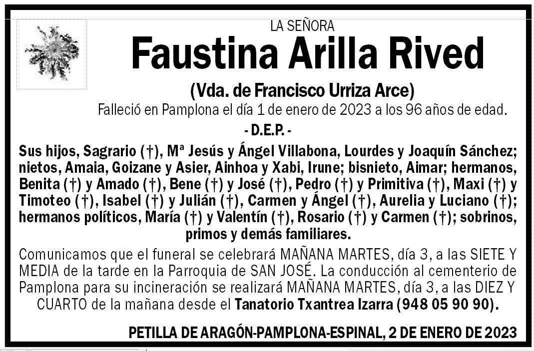 Faustina Arilla Rived