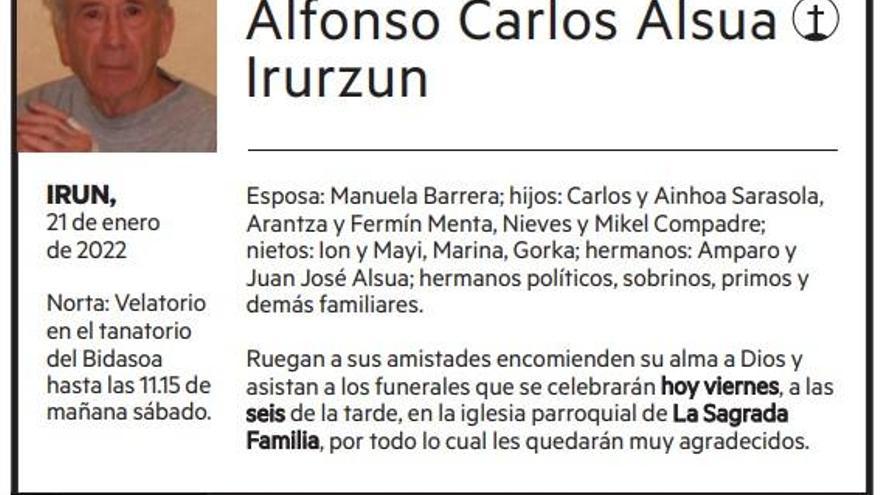 Alfonso Carlos Alsua Irurzun