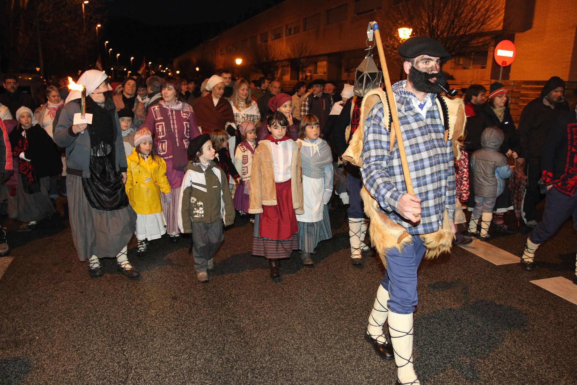 Olentzero, en su recorrido por Navarra a lo largo de los años