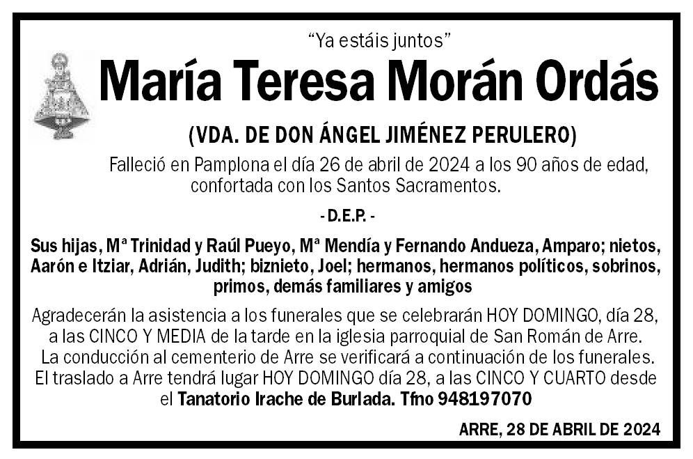 María Teresa Morán Ordás