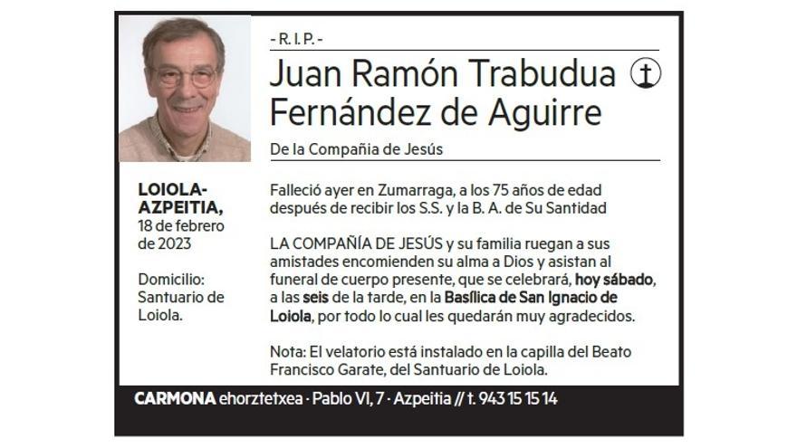 JUAN RAMON TRABUDUA FERNANDEZ DE AGUIRRE