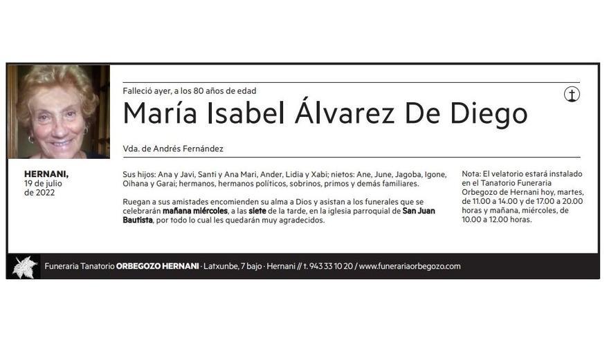 María Isabel Álvarez De Diego