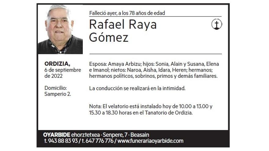 RAFAEL RAYA GOMEZ