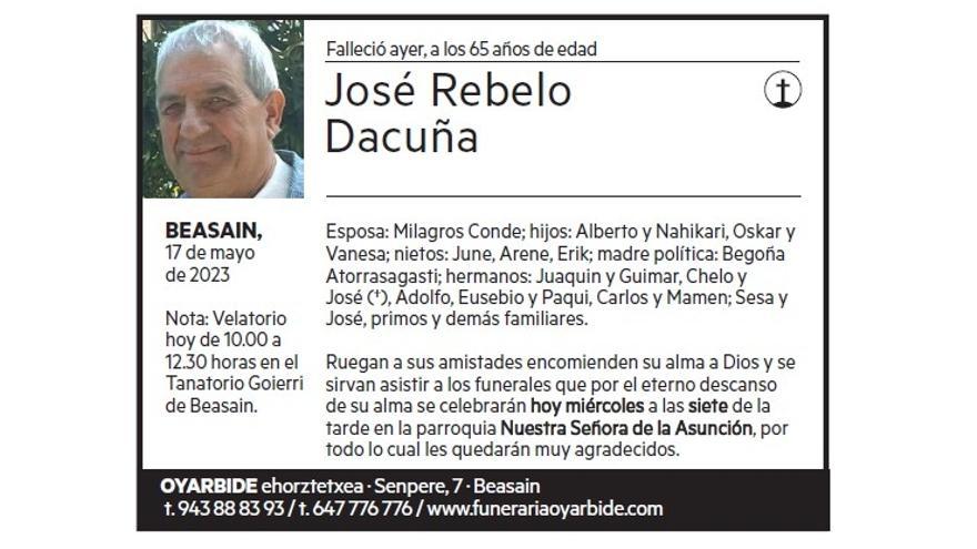 JOSE REBELO DACUÑA