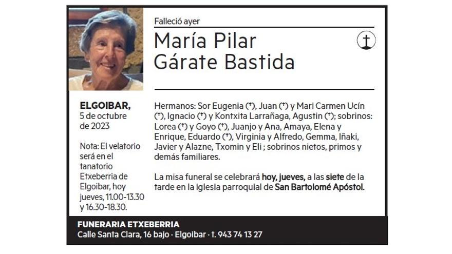 María Pilar Gárate Bastida