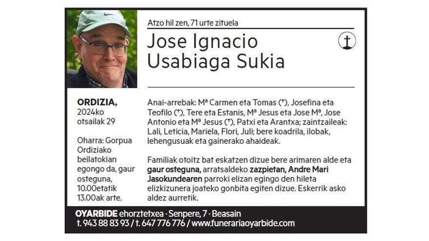 Jose Ignacio Usabiaga Sukia