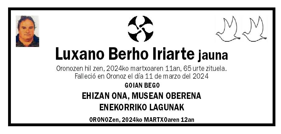 Luxano Berho Iriarte (lagunak)