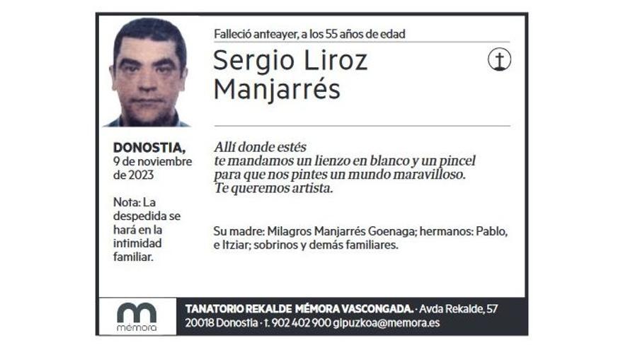 SERGIO LIROZ MANJARRES