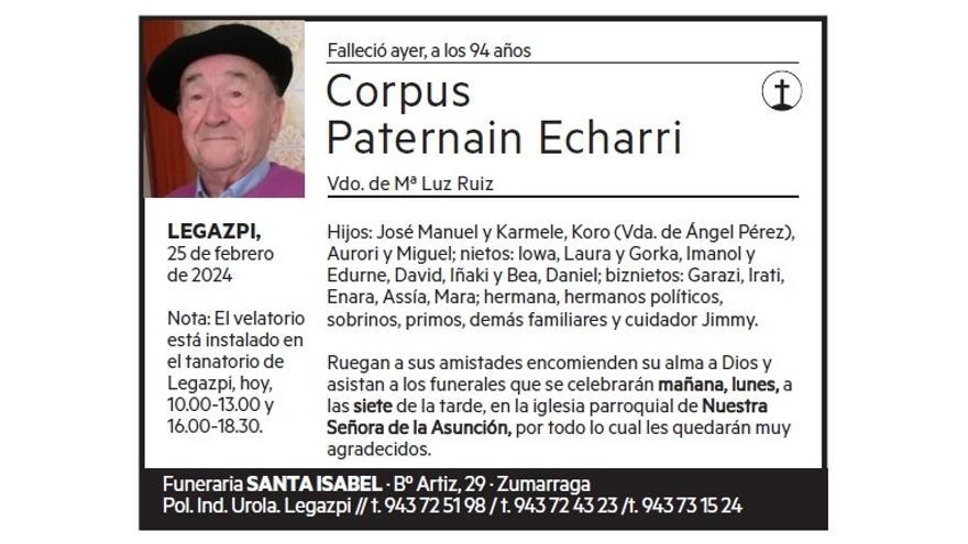 Corpus Paternain Echarri