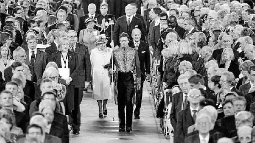 Emotivo discurso de la reina Isabel II en Westminster sesenta años después