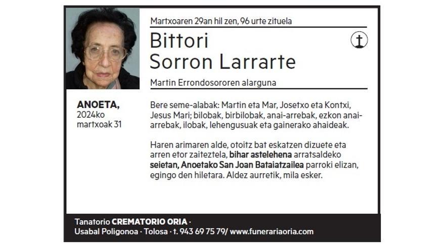 BITTORI SORRON LARRARTE