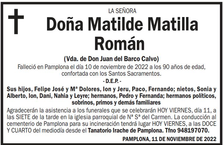 Matilde Matilla Román