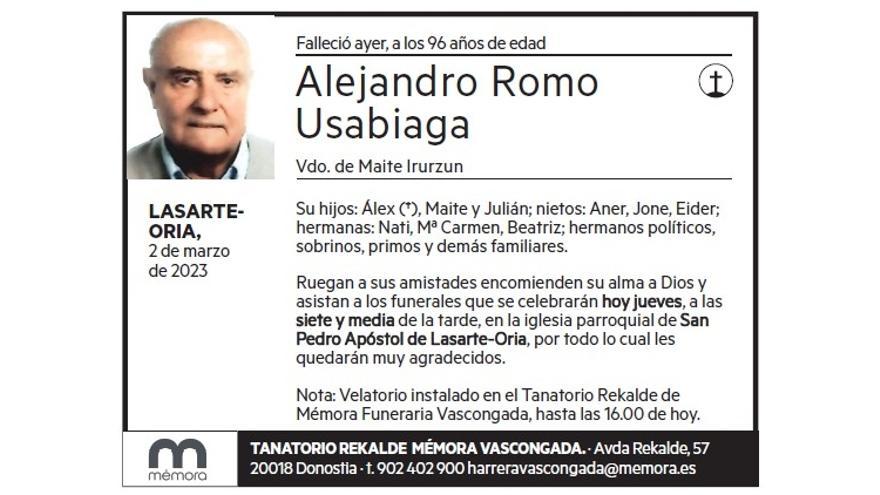 ALEJANDRO ROMO USABIAGA