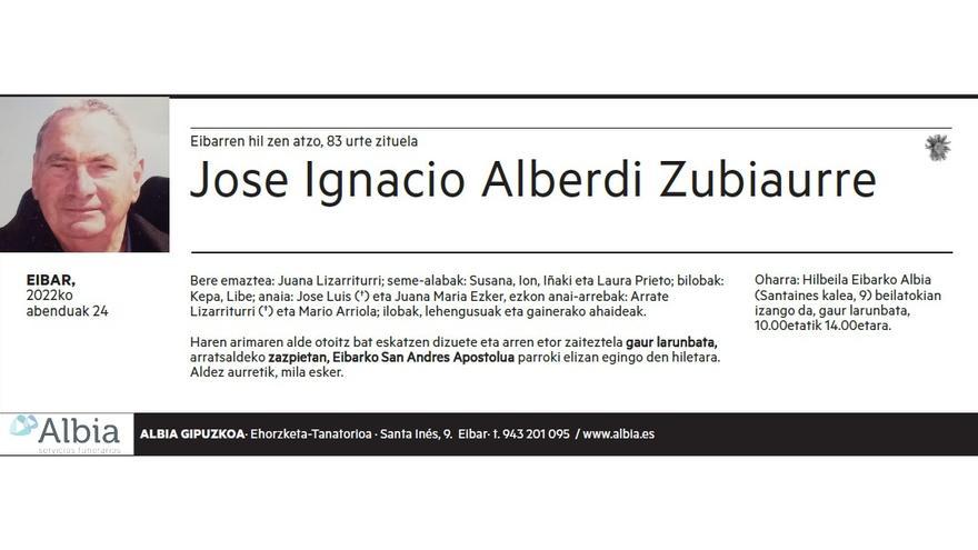 Jose Ignacio Alberdi Zubiaurre