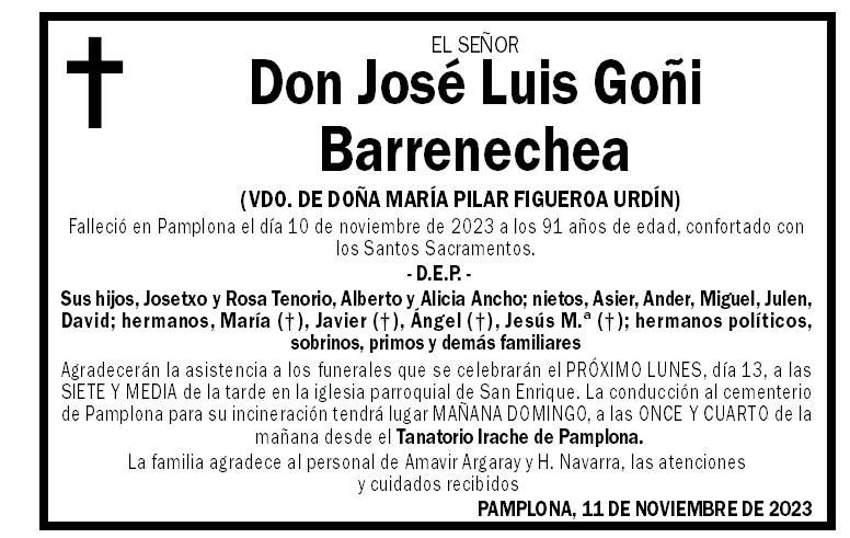 José Luis Goñi Barrenechea