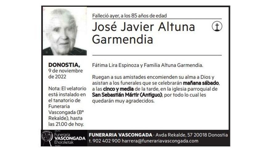 JOSE JAVIER ALTUNA GARMENDIA