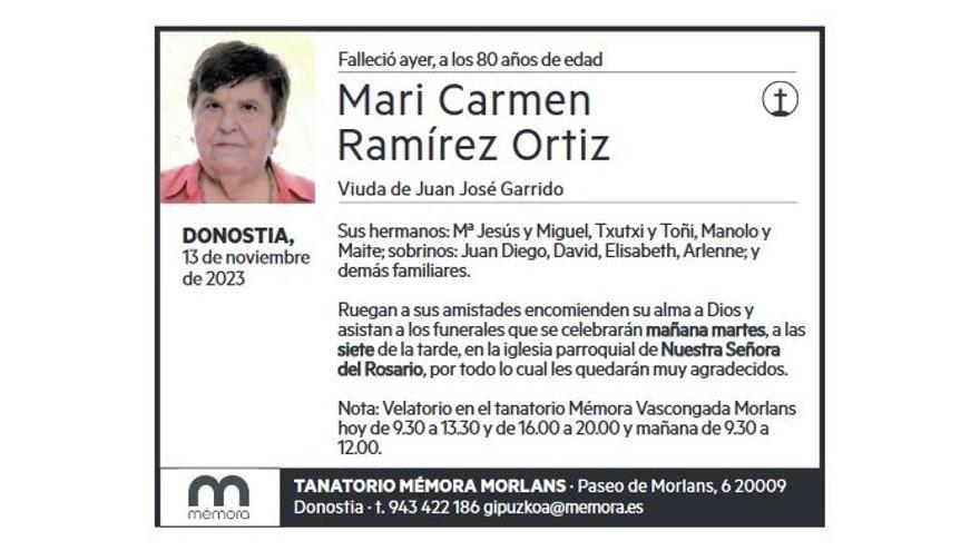 MARI CARMEN RAMIREZ ORTIZ