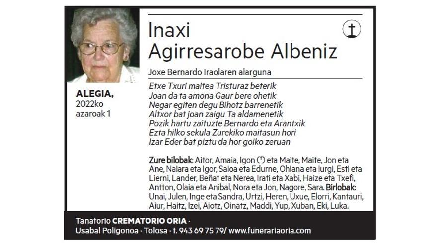 Inaxi Agirresarobe Albeniz