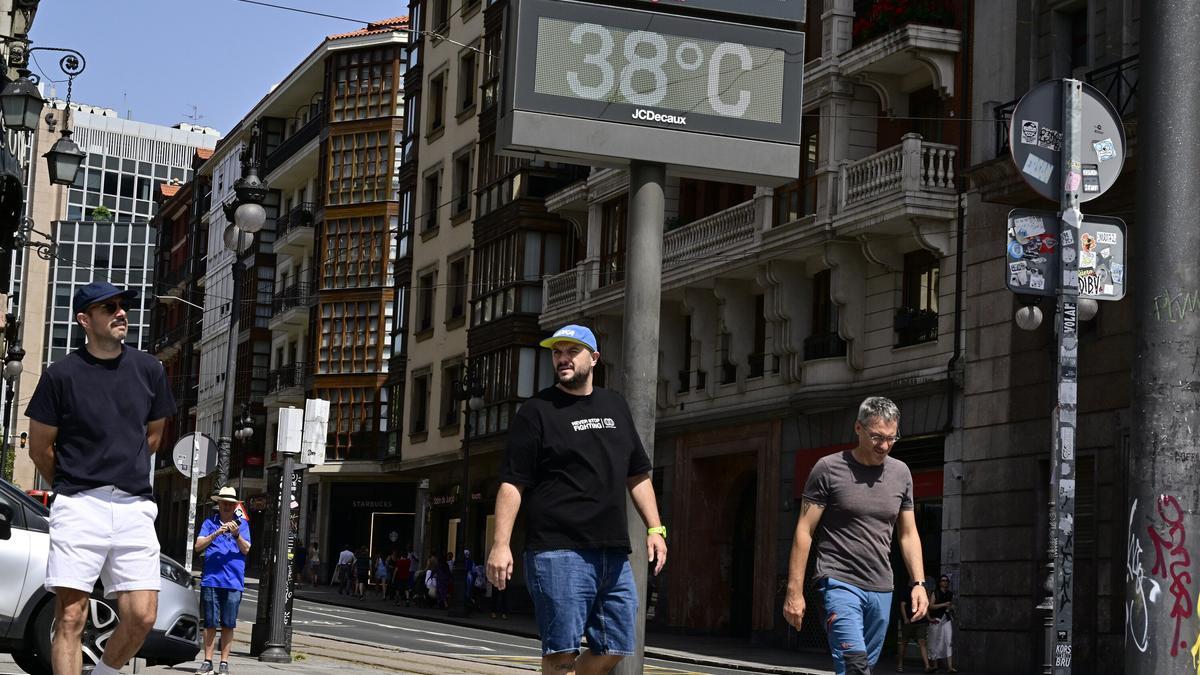 Elevada a roja la alerta por altas temperaturas en Bizkaia