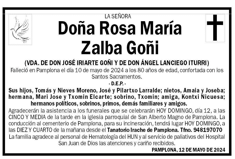 Rosa María Zalba Goñi