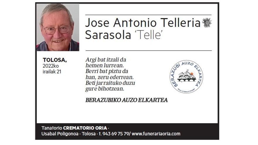 JOSE ANTONIO TELLERIA SARASOLA