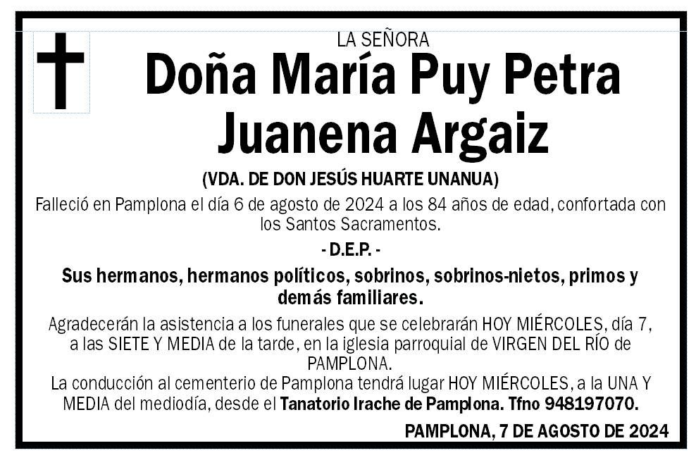 María Puy Petra Juanena Argaiz