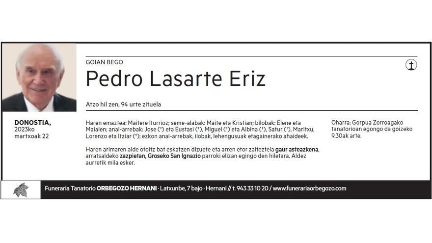 PEDRO LASARTE ERIZ