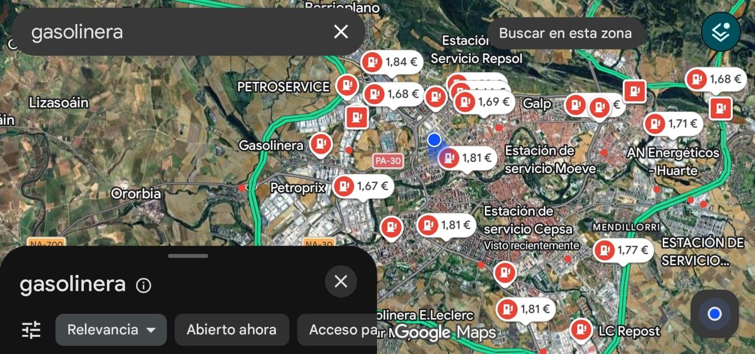 Cómo pagar menos al repostar combustible gracias a Google Maps
