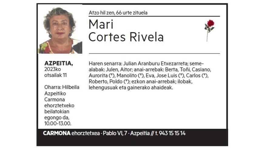 MARI CORTES RIVELA