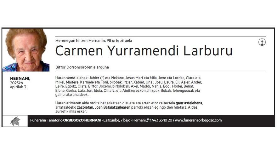 CARMEN YURRAMENDI LARBURU