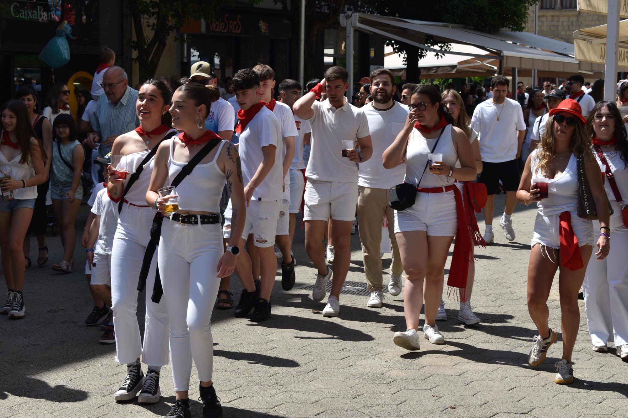 Fotos del Chupinazo de las Fiestas de la Juventud en Estella-Lizarra