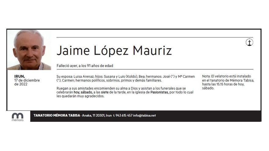 Jaime López Mauriz