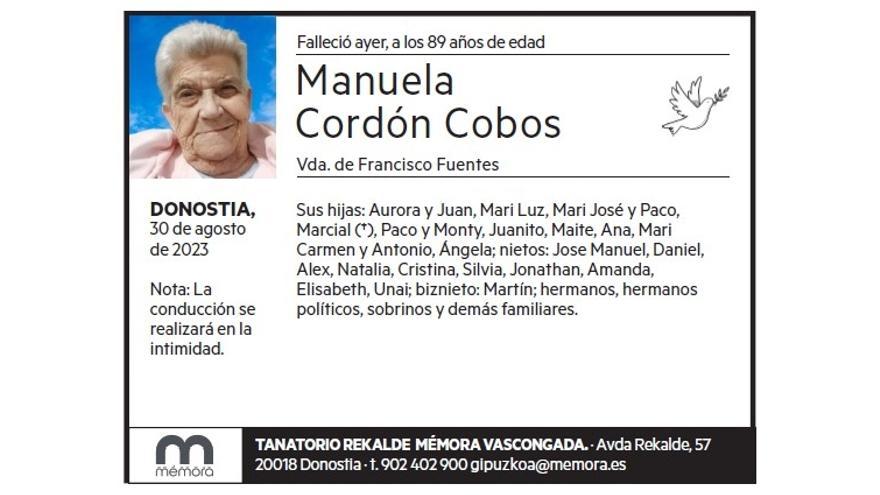 Manuela Cordón Cobos