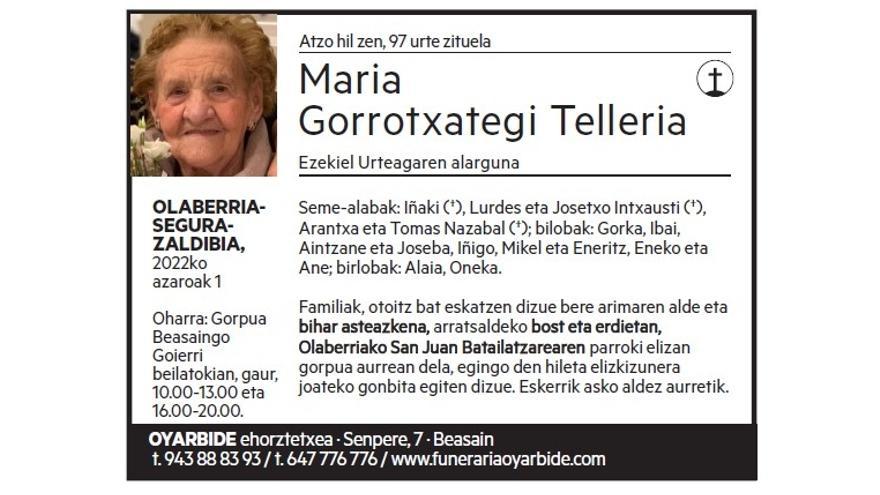 Maria Gorrotxategi Telleria