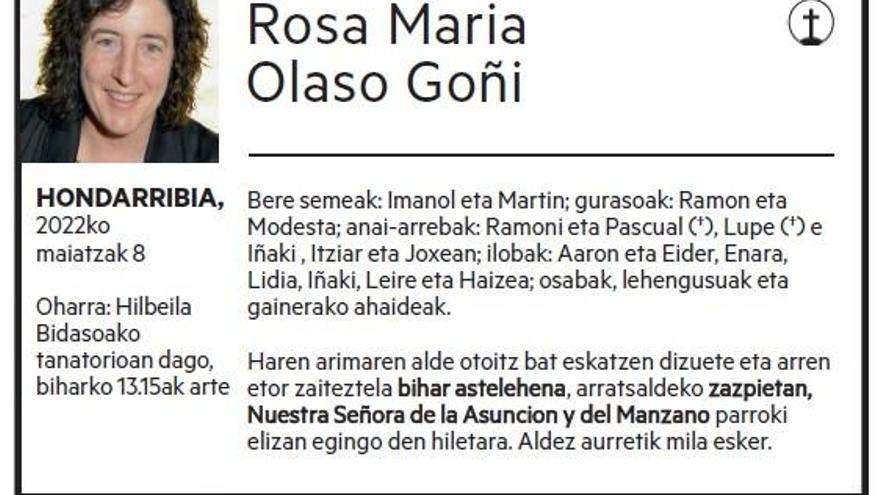 Rosa Maria Olaso Goñi