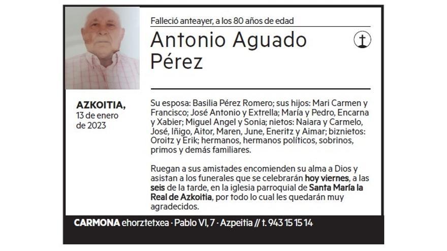 ANTONIO AGUADO PEREZ