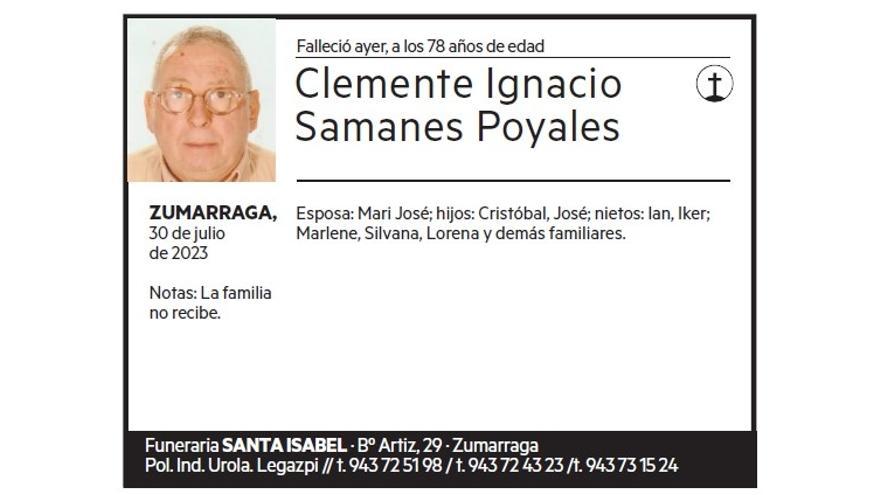 Clemente Ignacio Samanes Poyales