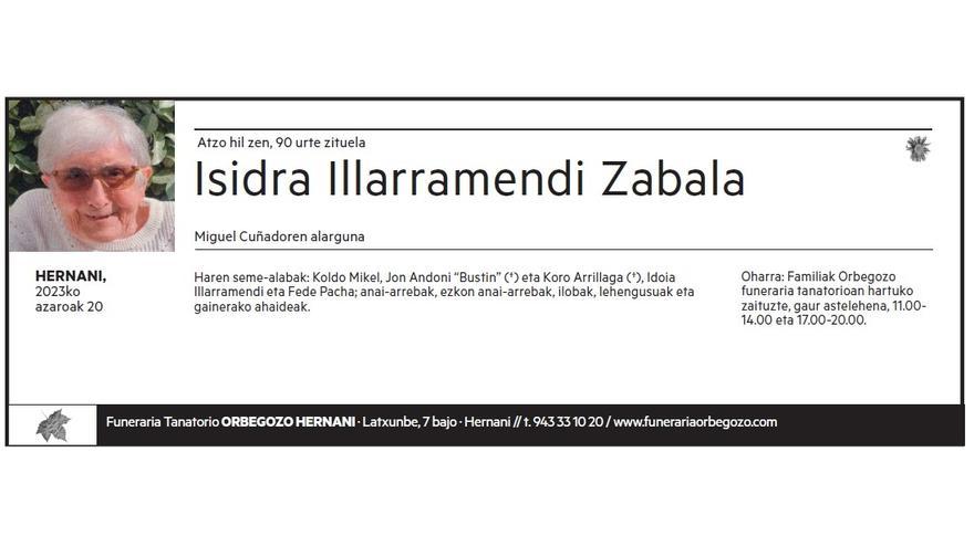 Isidra Illarramendi Zabala