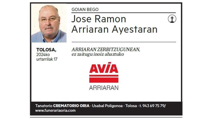 JOSE RAMON ARRIARAN AYESTARAN